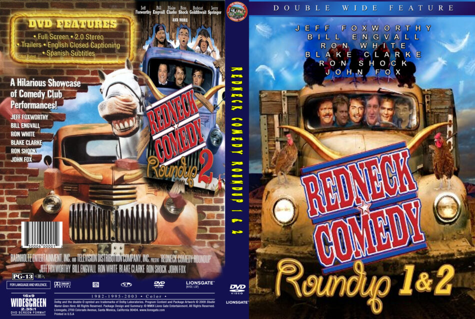 Redneck Comedy Roundup 1 & 2 dvd cover (2003) R1 Custom