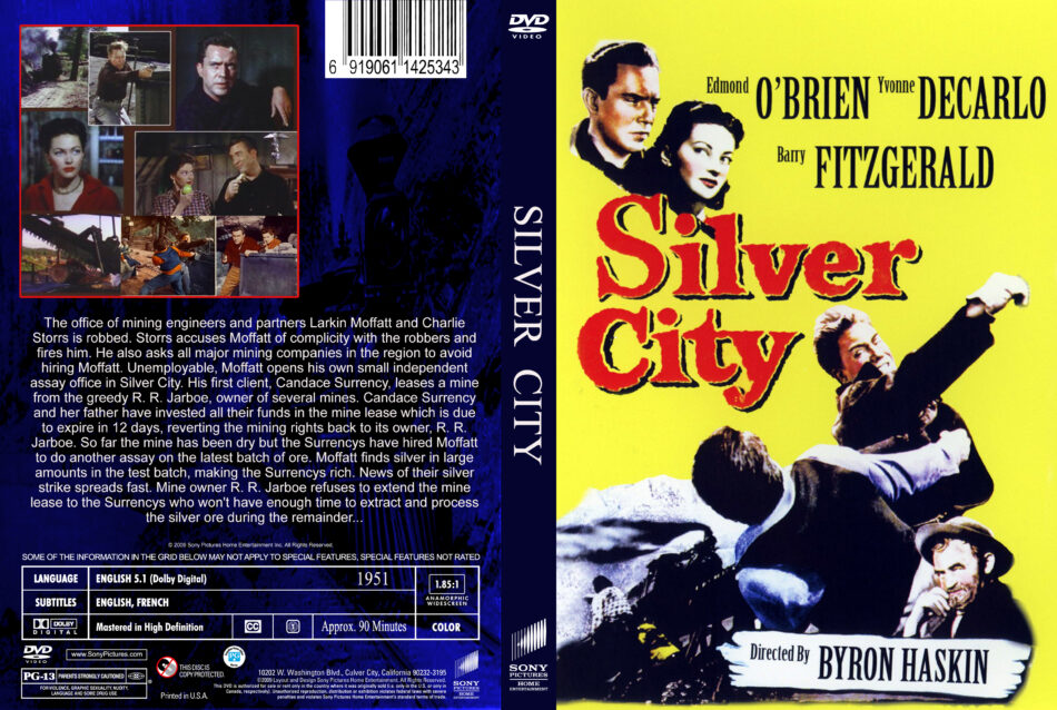 Silver City dvd cover (1951) R1 Custom
