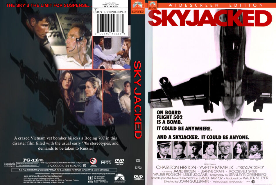Skyjacked dvd cover (1972) R1 Custom