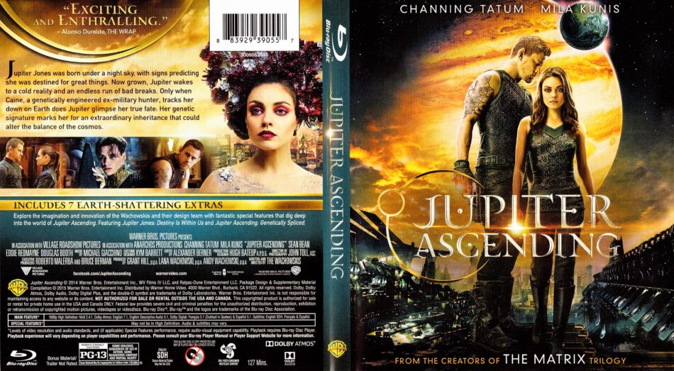 Jupiter Ascending blu-ray cover (2015) R1