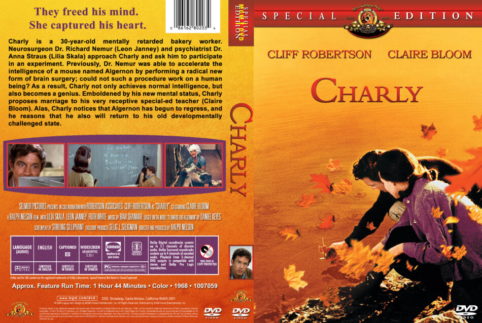 Charly dvd cover (1968) R1 Custom