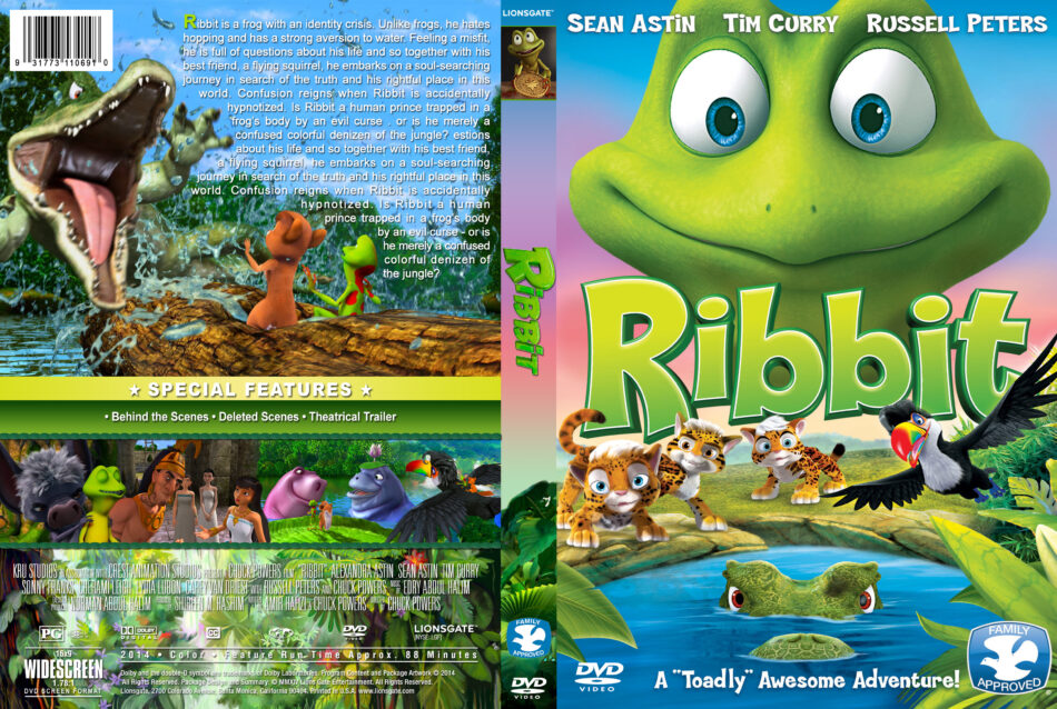 Ribbit dvd covers & label (2014) R1 Custom