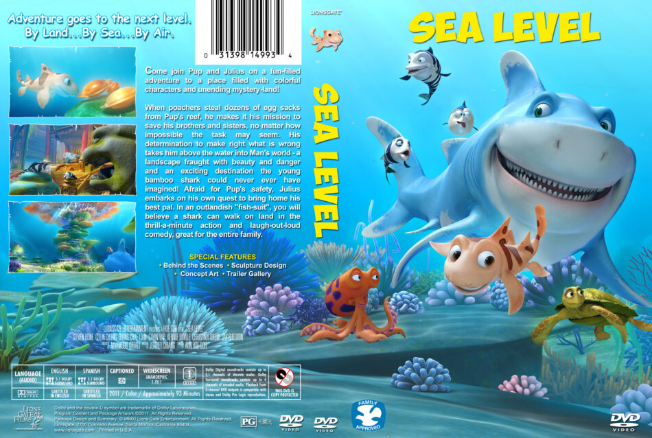 Sea Level dvd cover & label (2012) R1 Custom
