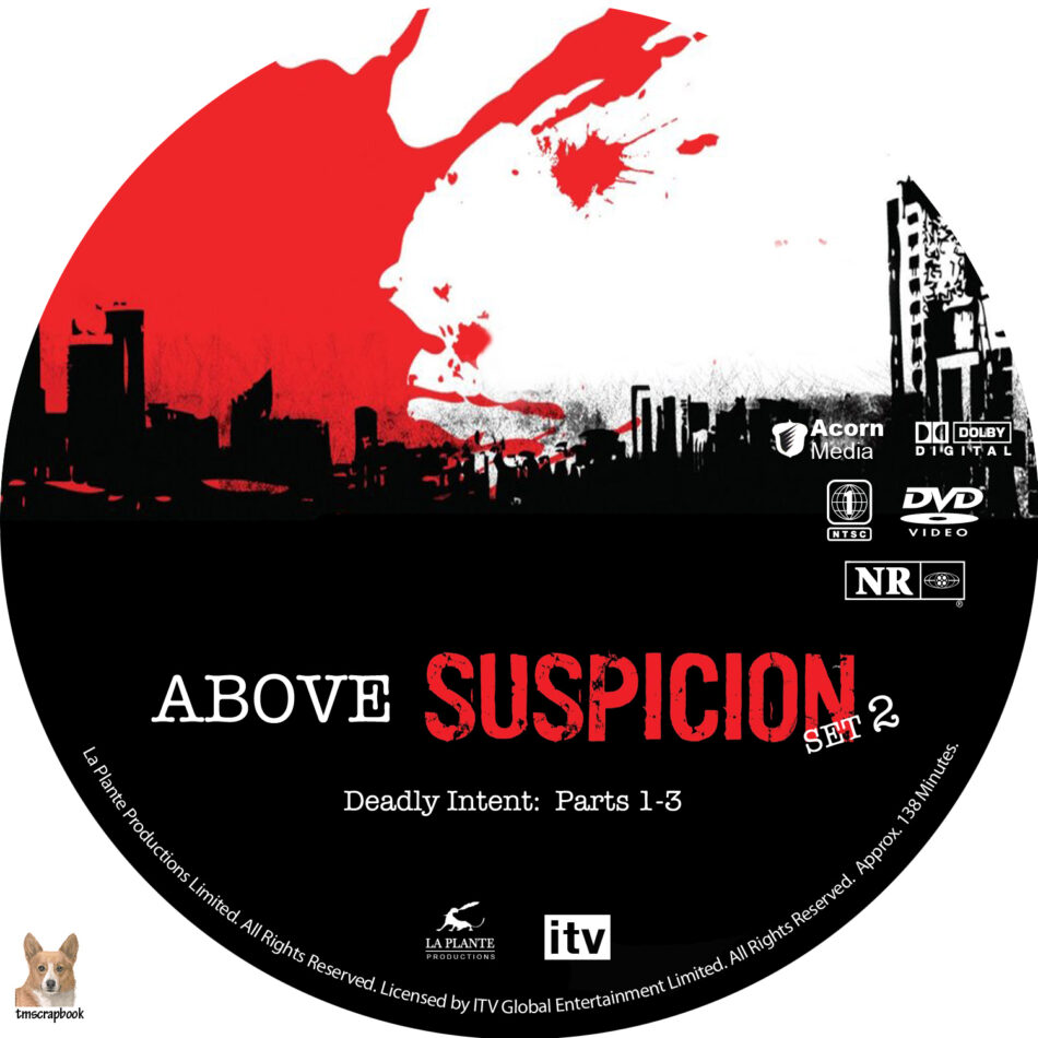 Above Suspicion - The Complete Set dvd covers & labels (2015) R1 Custom