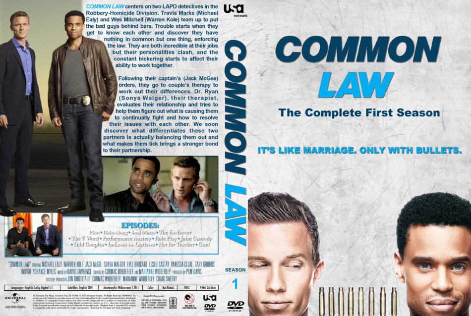 Common Law - Season 1 dvd cover & labels (2012) R1 Custom