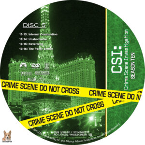 CSI: Crime Scene Investigation - Season 10 dvd cover & labels (2010) R1 ...