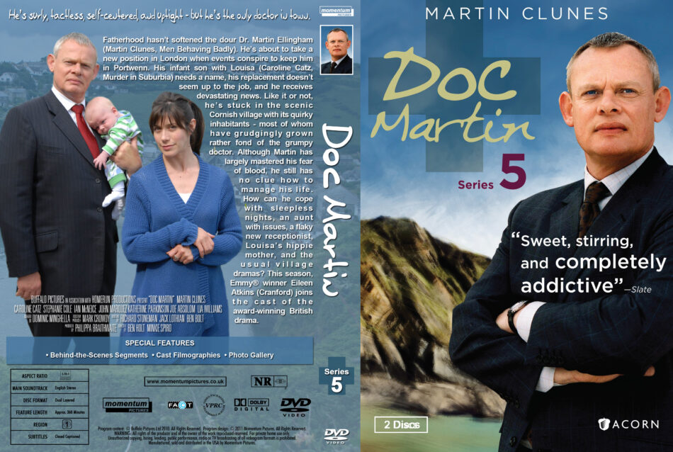 Doc Martin - Series 5 dvd cover & labels (2011) R1 Custom