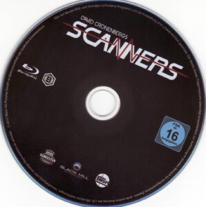 Scanners blu-ray cover & label (1981) R2 German