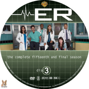 ER - Season 15 dvd cover & labels (2009) R1 Custom