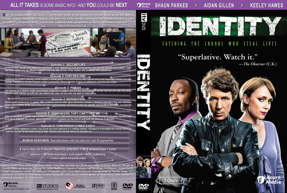 Identity dvd cover & labels (2010) R1 Custom