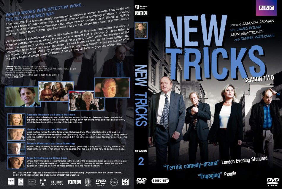 New Tricks - Season 2 dvd cover & labels (2005) R1 Custom