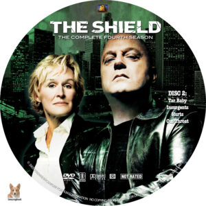 The Shield - Season 4 dvd cover & labels (2005) R1 Custom