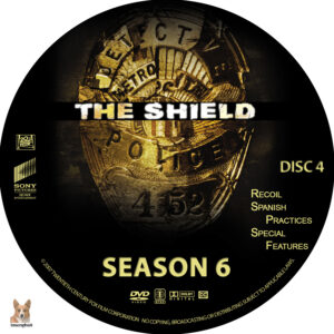 The Shield - Season 6 dvd cover & labels (2007) R1 Custom