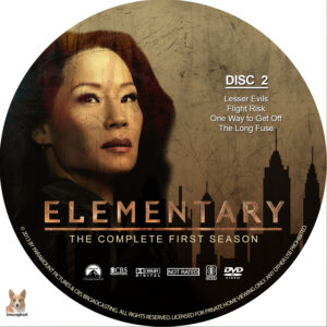 Elementary - Season 1 dvd cover & labels (2012) R1 Custom