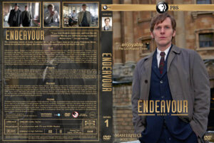 Endeavour - Series 1 dvd cover & labels (2012) R1 Custom