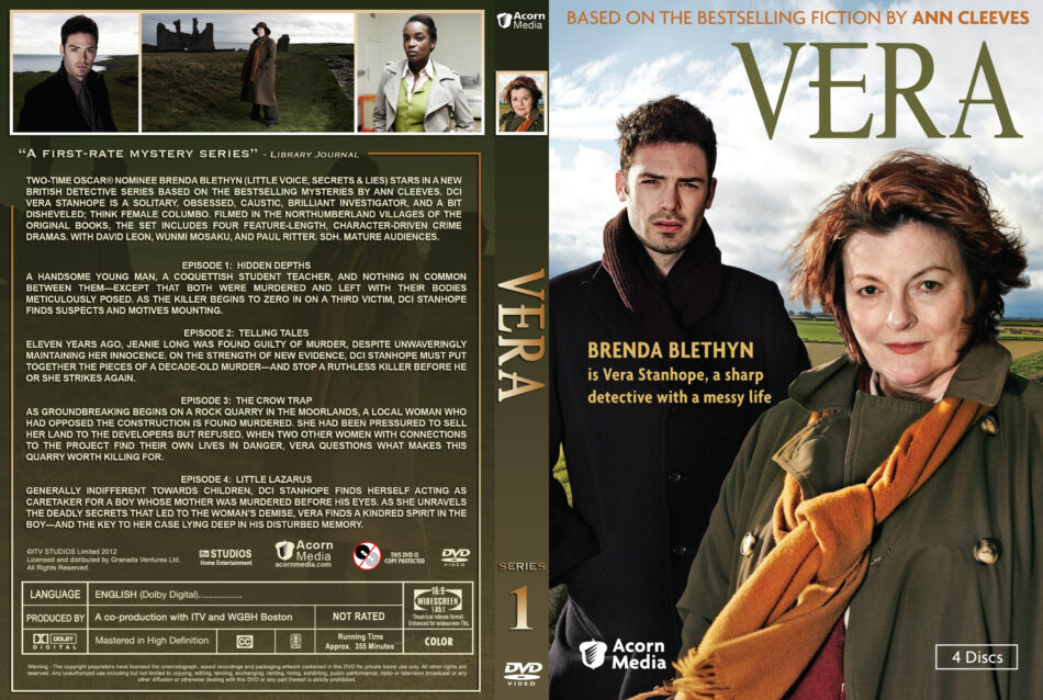 Vera - Set 1 dvd cover & labels (2011) R1 Custom