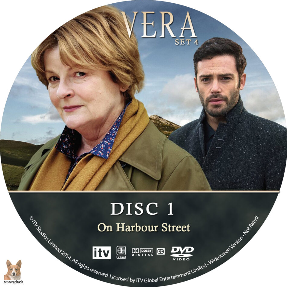 Vera - Set 4 dvd cover & labels (2014) R1 Custom