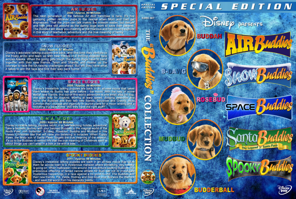 Buddies Collection dvd cover (5-movie-set) (2006-2011) R1 Custom