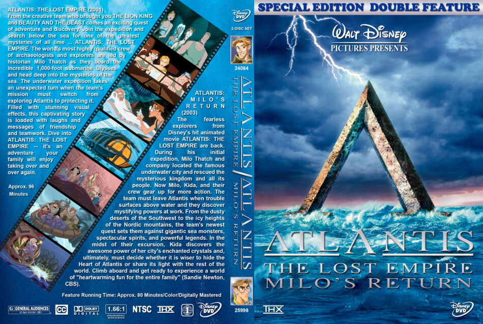 Atlantis Double Feature dvd covers (2001/2003) R1 Custom