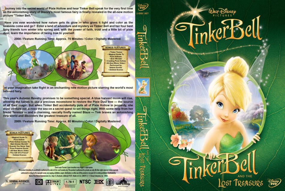 Tinkerbell and the Great Fairy Rescue (2010) R1 DVD Cover - DVDcover.Com