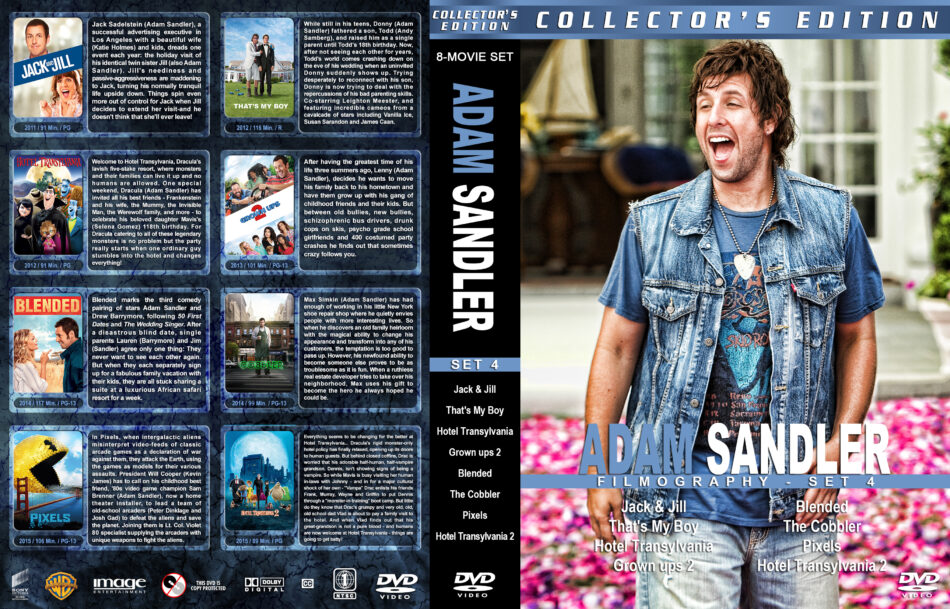 Adam Sandler Collection - Set 4 dvd cover (2011-2015) R1 Custom