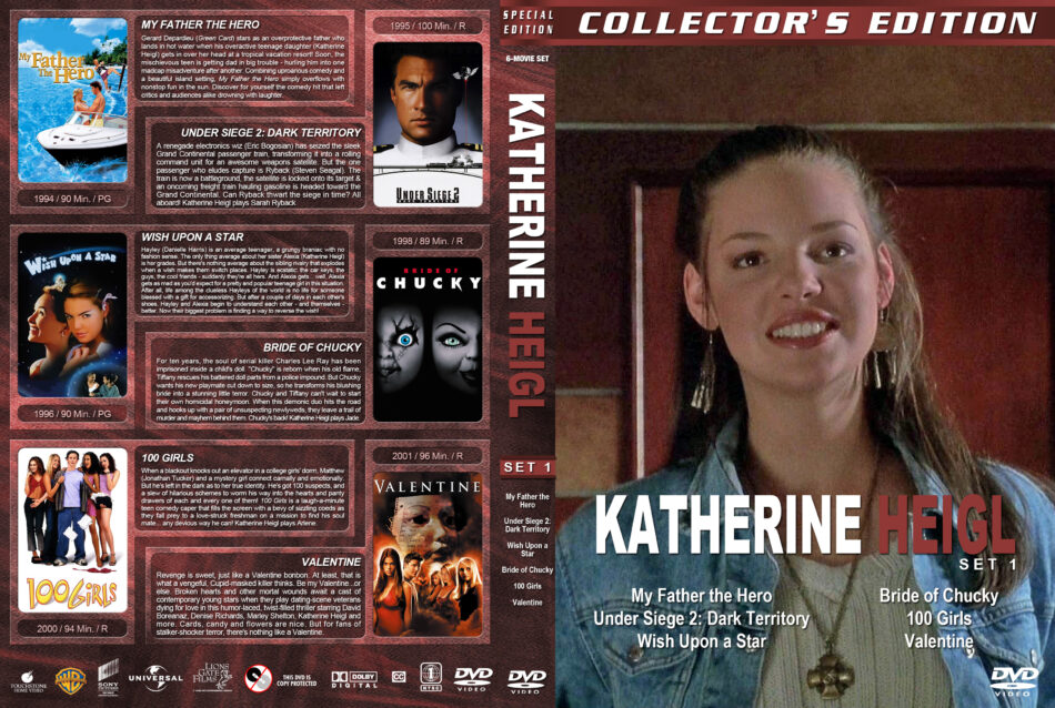 Katherine Heigl Collection - Set 1 dvd cover (1994-2001) R1 Custom