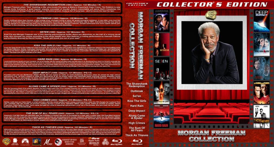 Morgan Freeman Collection (10-disc) (1994-2009) R1 Custom