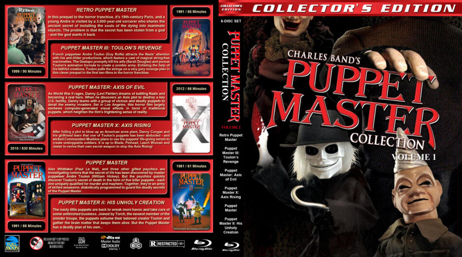 Puppet Master Collection - Volume 1 R1 Custom DVD Cover - DVDcover.Com