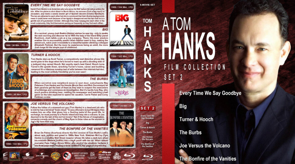 A Tom Hanks Film Collection - Set 2 (1980-1990) R1 Custom