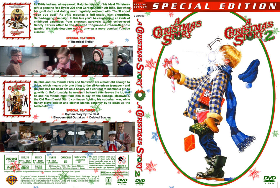 A Christmas Story Double Feature dvd cover (1983-2012) R1 Custom