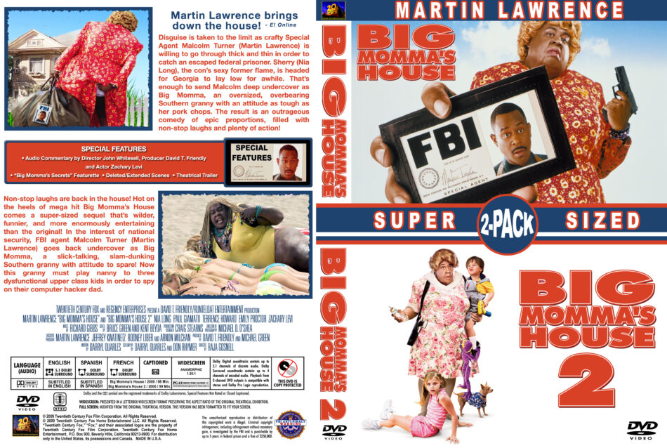Big Momma's House 2-Pack dvd cover (2000-2006) R1 Custom