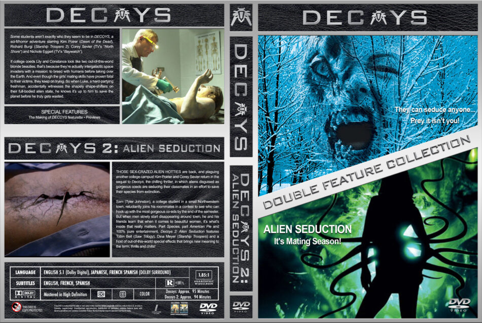 Decoys Double Feature dvd cover (2004-2007) R1 Custom