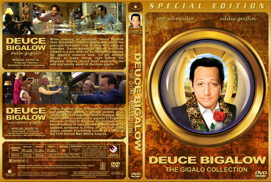 Deuce Bigalow: The Gigalo Collection dvd cover (1999-2005) R1 Custom