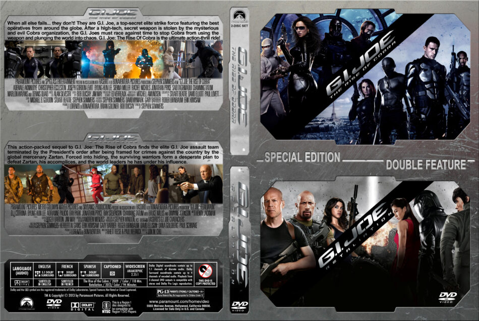 G.I.Joe Double Feature dvd cover (2009-2013) R1 Custom