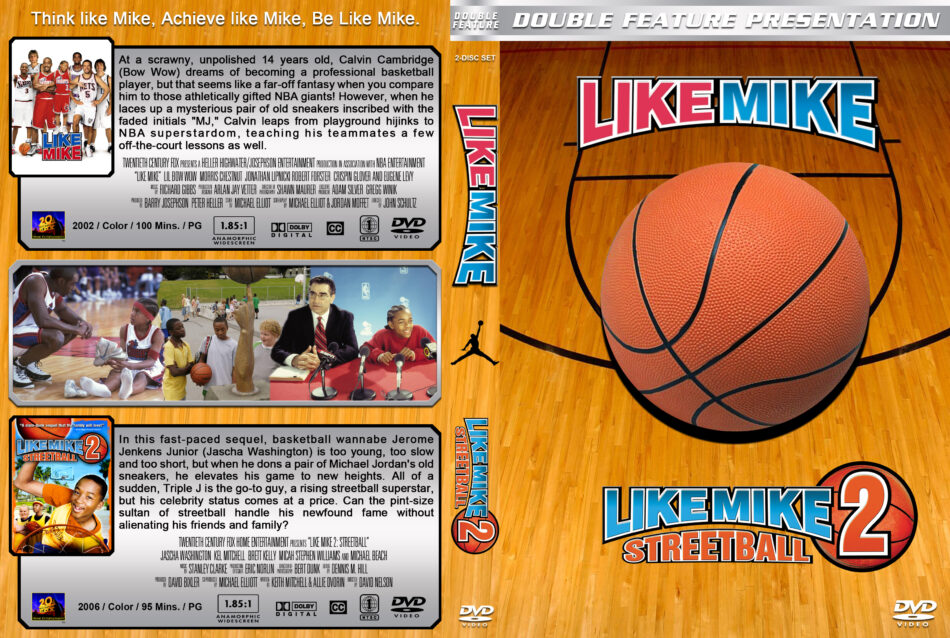Like Mike Double Feature dvd cover (2002-2006) R1 Custom