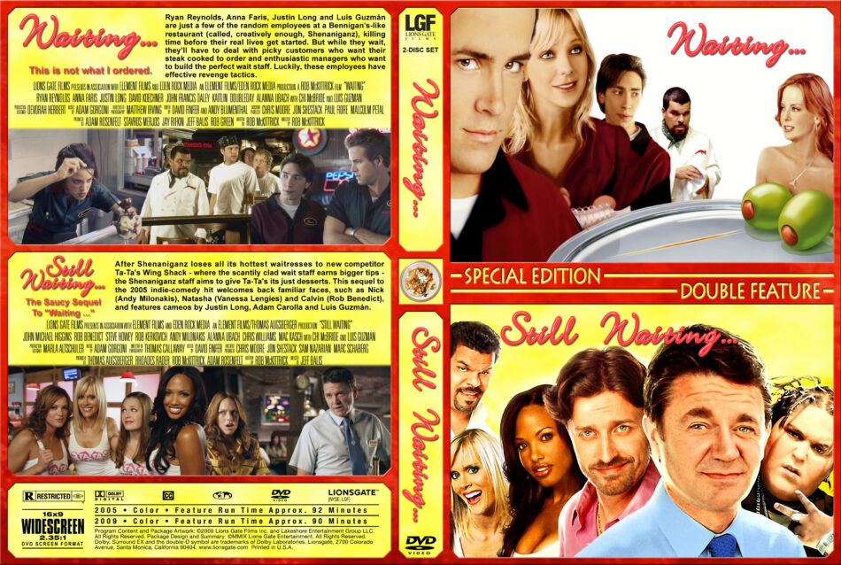 Waiting Double Feature dvd cover (2005-2009) R1 Custom