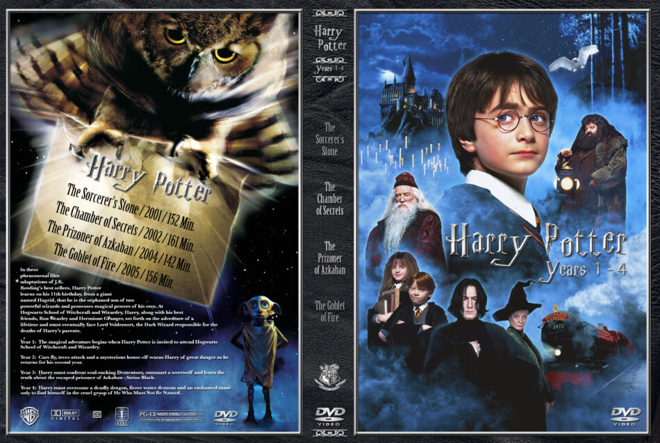 Harry Potter: Years 1-4 dvd covers (2001-2005) R1 Custom
