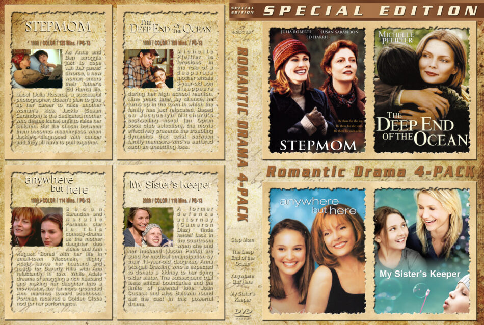 Romantic Drama 4-Pack dvd cover (1998-2008) R1 Custom