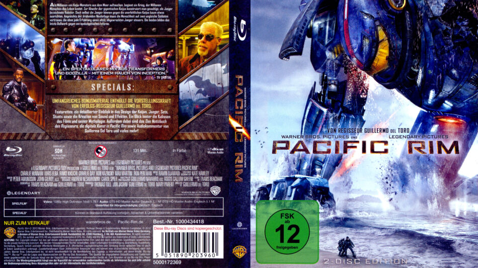 Pacific Rim (2013) R2 DE DVD Cover & Label - DVDcover.Com