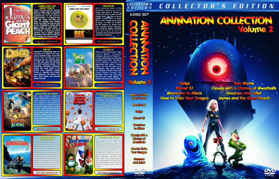 Animation Collection - Volume 2 dvd cover (1996-2011) R1 Custom