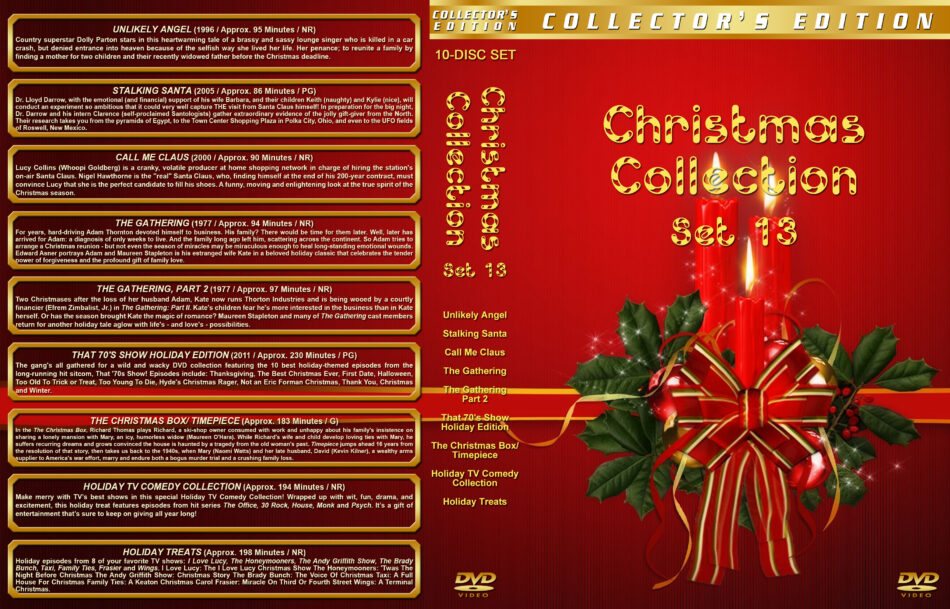 Christmas Collection - Set 13 dvd cover (1977-2011) R1 Custom