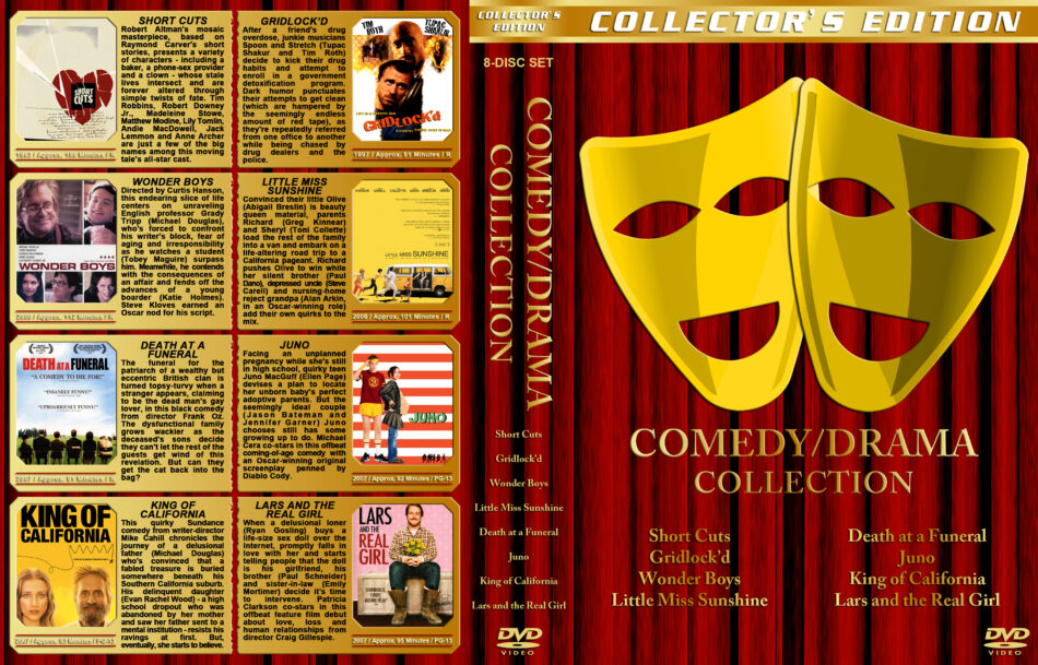 Comedy / Drama Collection (8) dvd cover (1993-2007) R1 Custom
