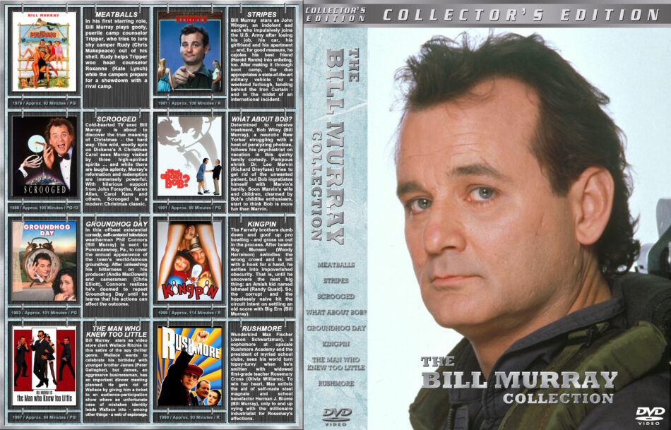 The Bill Murray Collection (8) dvd cover (1979-2008) R1 Custom