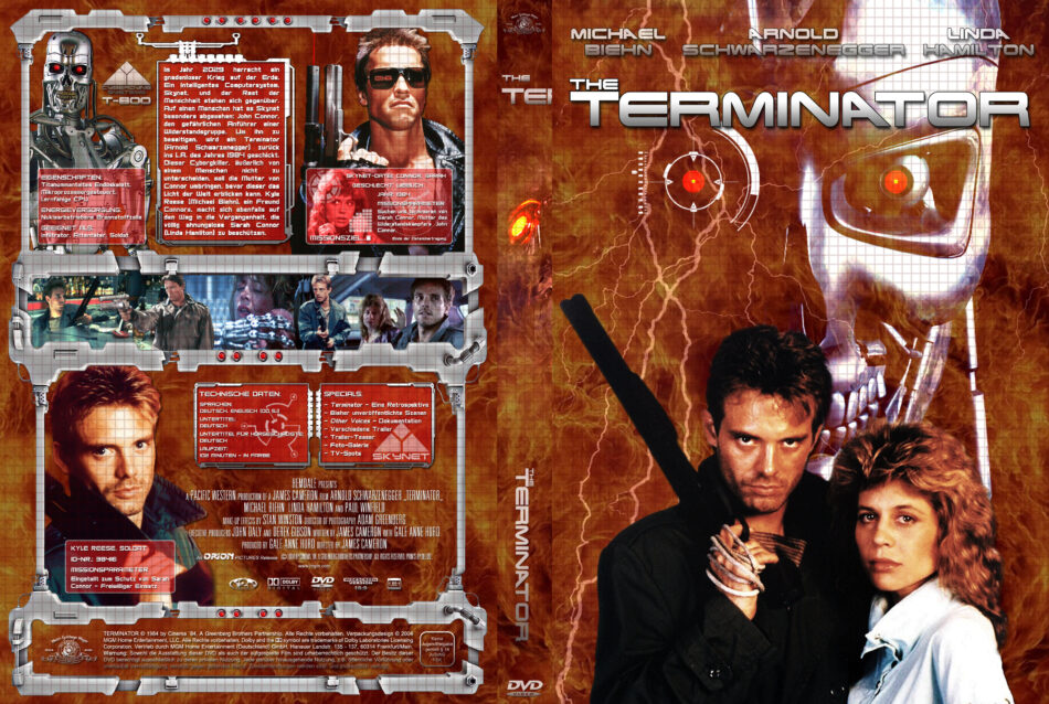 Terminator dvd cover (1984) R2 German Custom