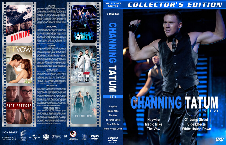 Channing Tatum Collection - Set 2 dvd covers (2011-2013) R1 Custom