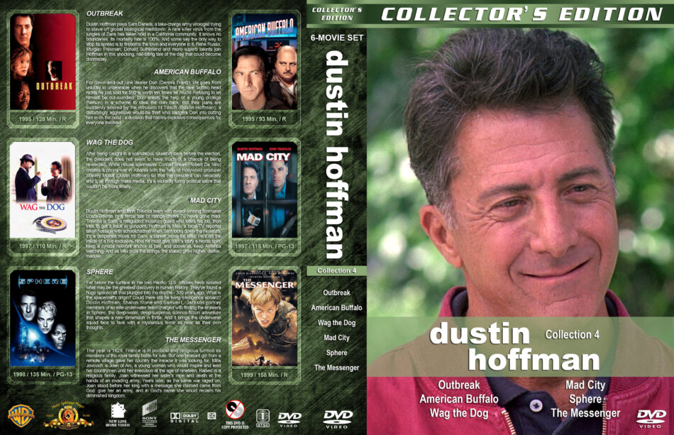 Dustin Hoffman - Collection 4 dvd covers (1995-1999) R1 Custom