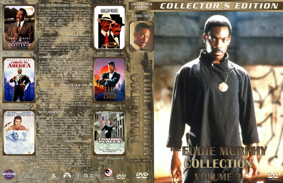 The Eddie Murphy Collection - Volume 3 dvd cover (1983-1992) R1 Custom