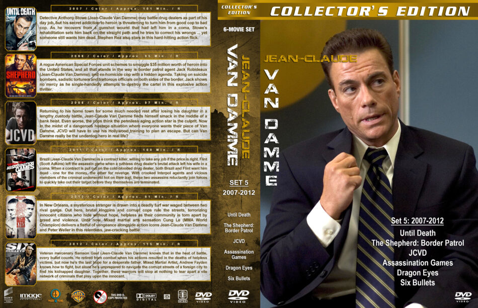 Jean-Claude Van Damme Collection - Set 5 (2007-2012) R1 Custom