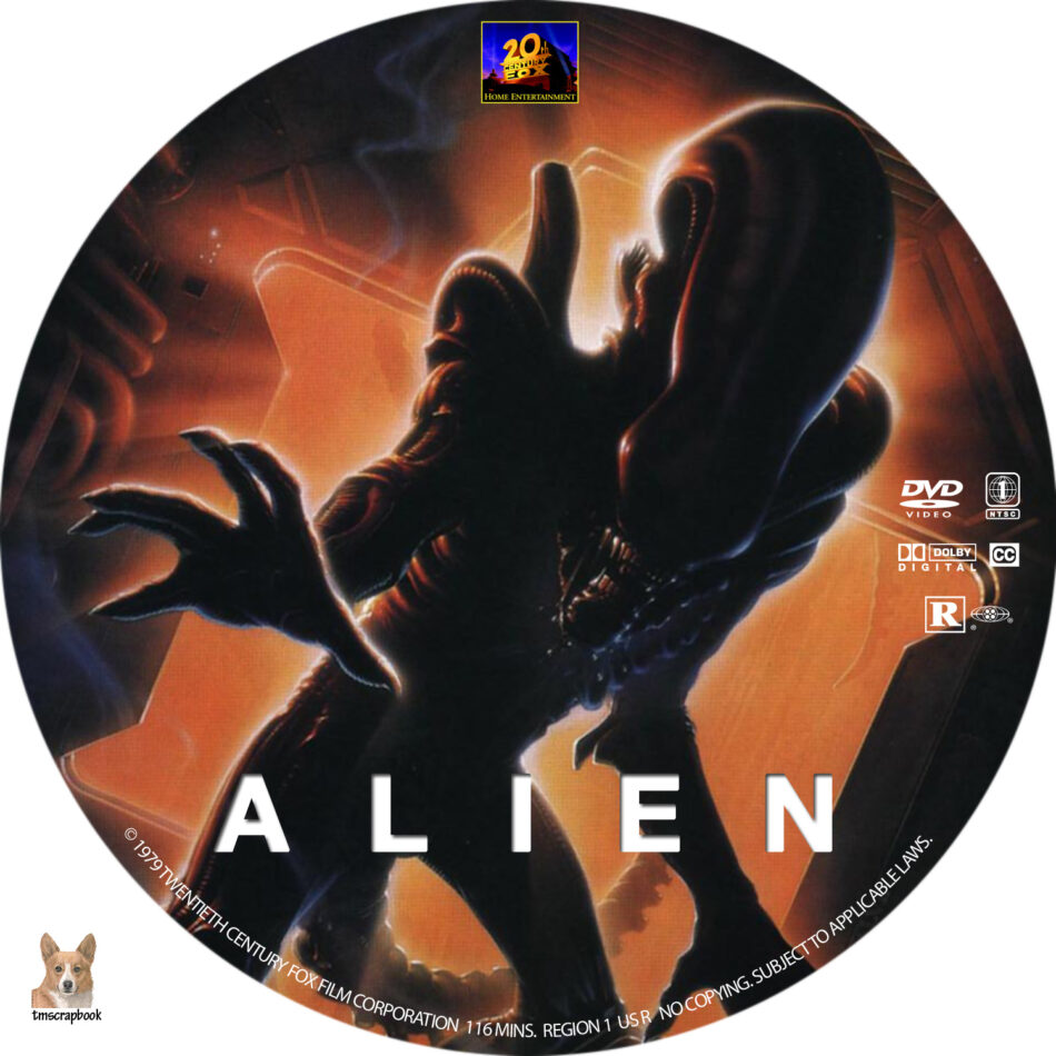 Alien dvd labels (1979) R1 Custom