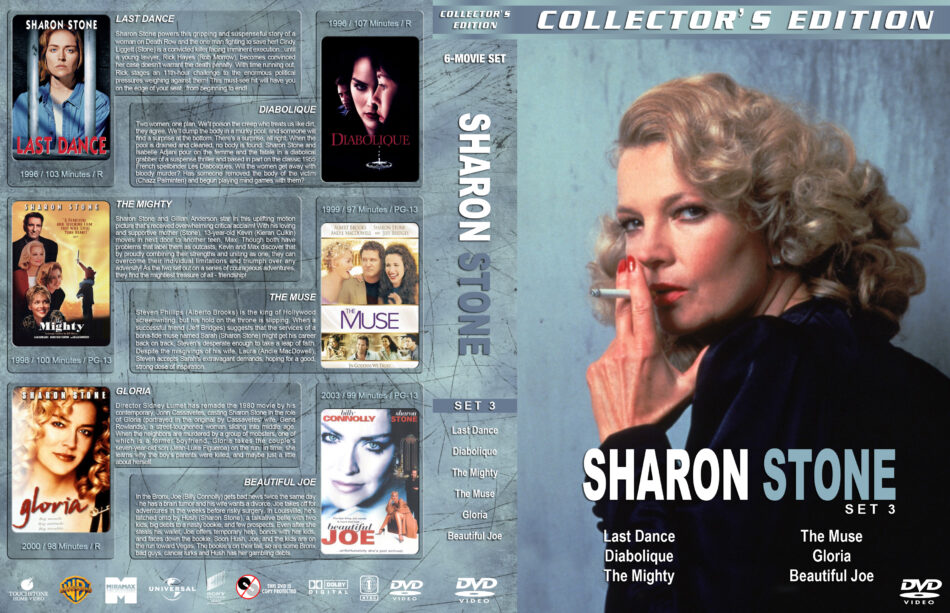 Sharon Stone Collection - Set 3 dvd covers (1996-2003) R1 Custom